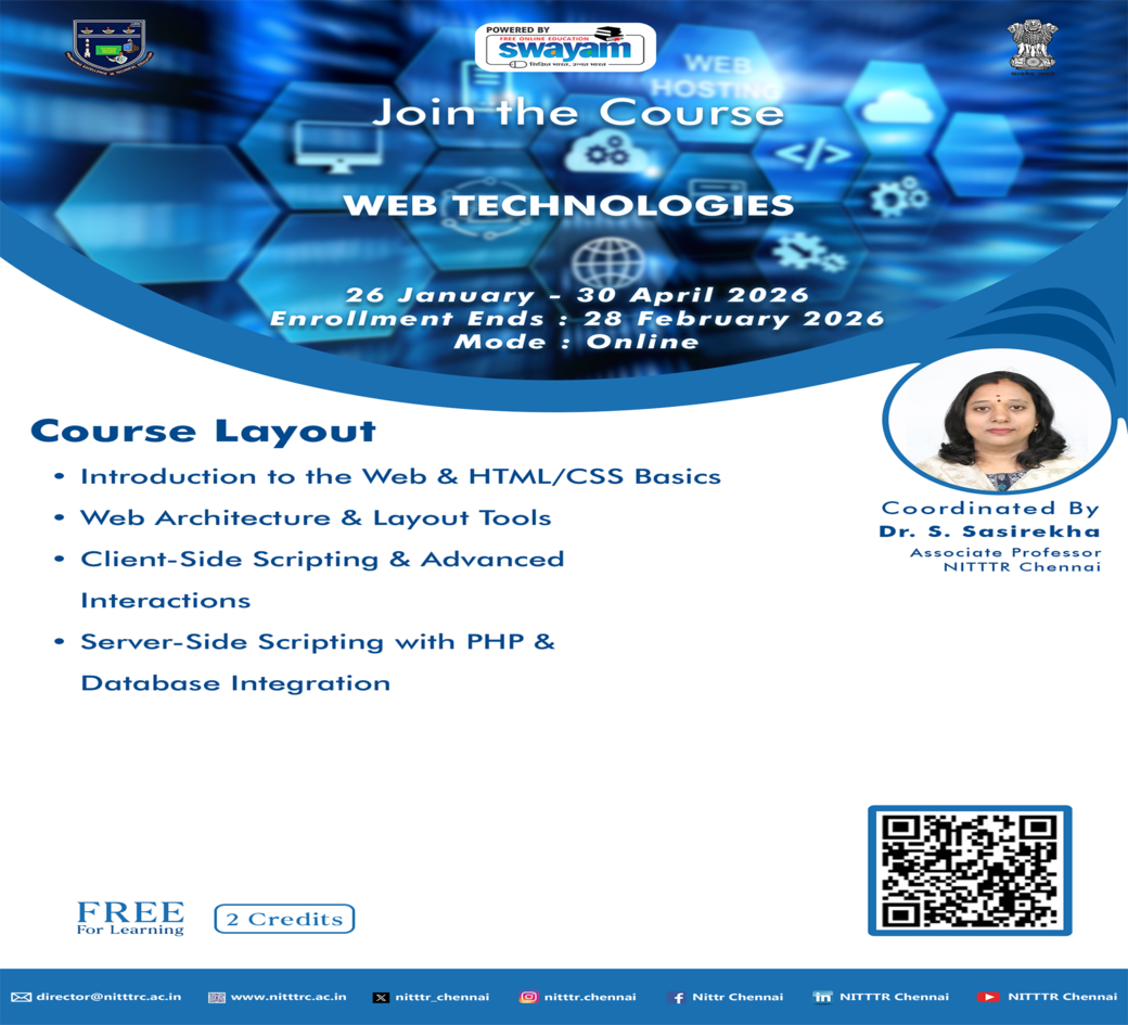 Swayam MOOC is a free online learning platform providing courses